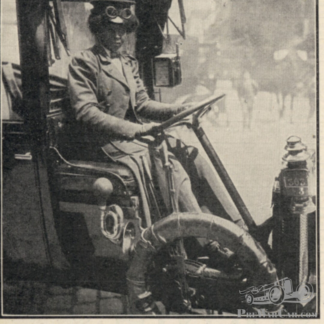 Early female taxi driver in Paris - PreWarCar
