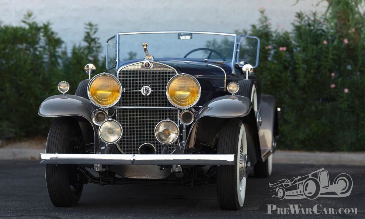 Car Cadillac 370-A V-12 Roadster 1931 for sale - PreWarCar