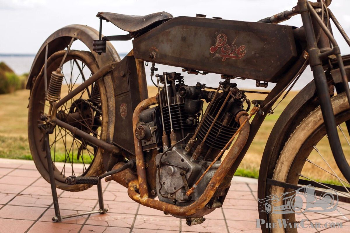 Motorfiets Pope Twin Model L 1914 te koop - PreWarCar
