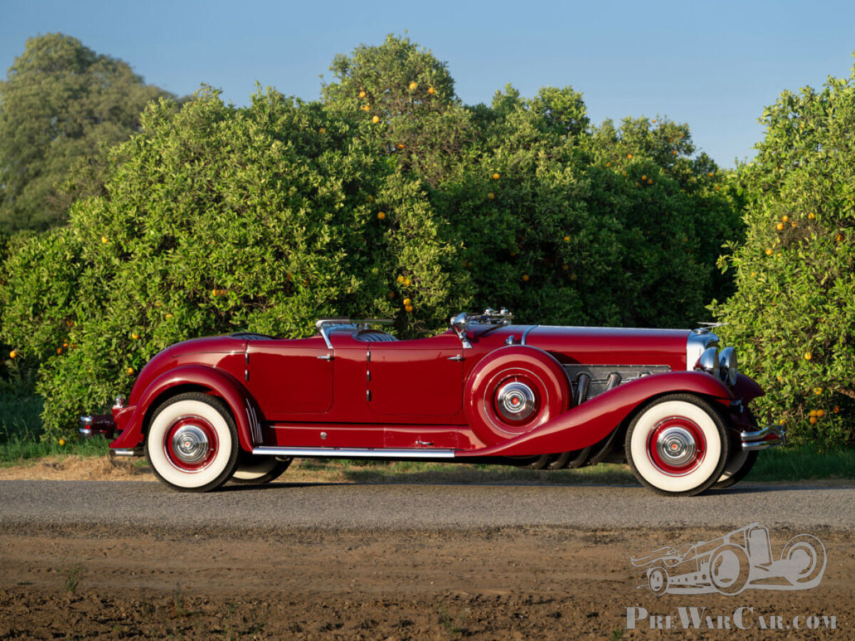 Car Duesenberg Model J Torpedo Phaeton 1935 for sale - PreWarCar
