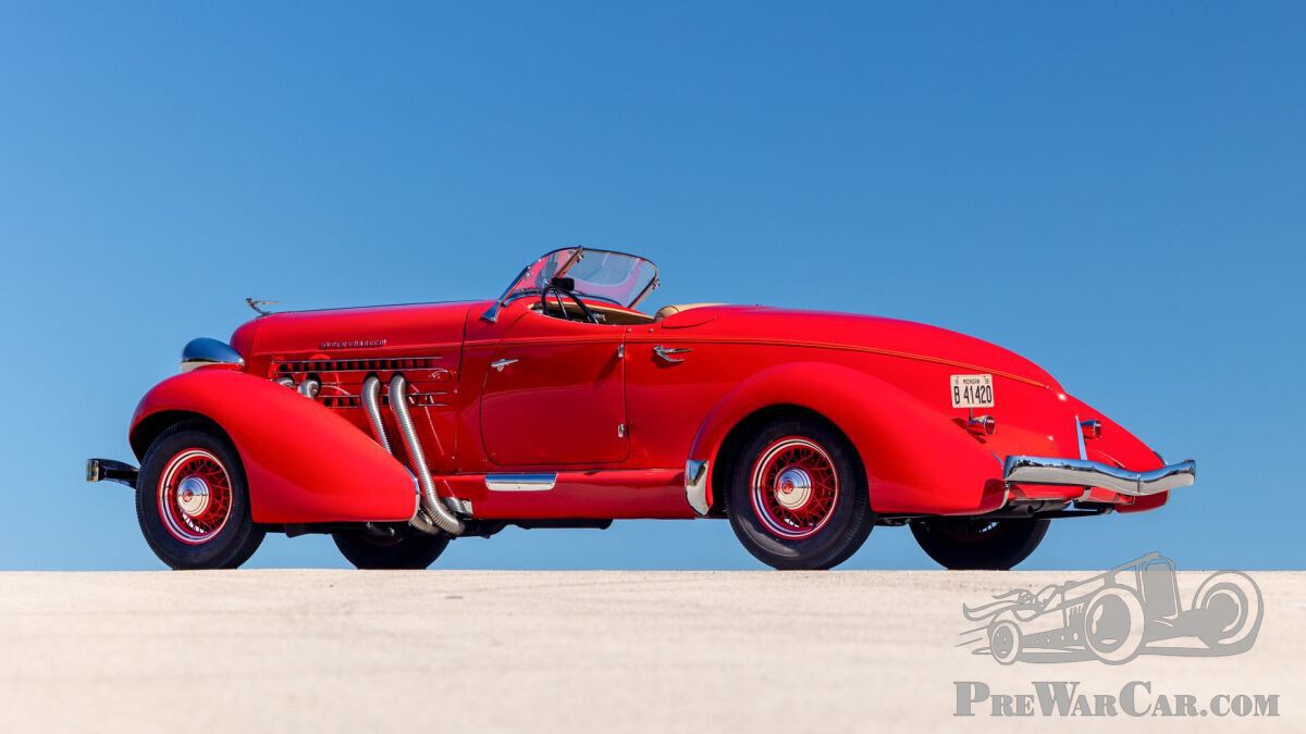 Car Auburn 851 Super-Charged Boattail Speedster 1936 for sale - PreWarCar