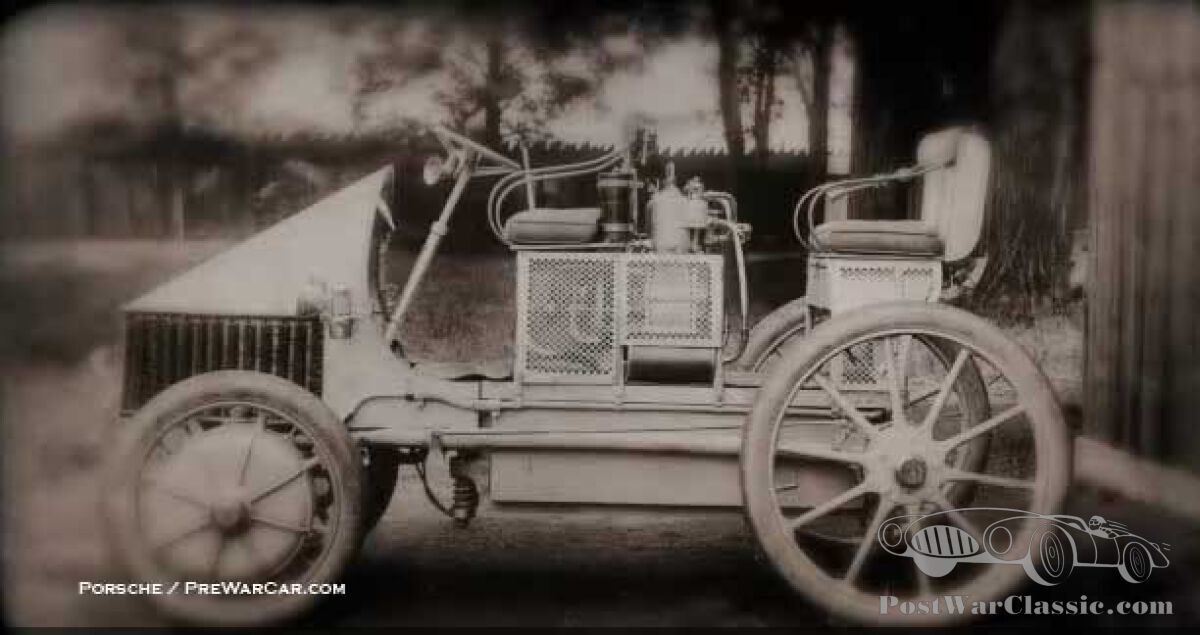 Porsche invention 110 years later still alive. (Upd. 1899, 1903, fire ...