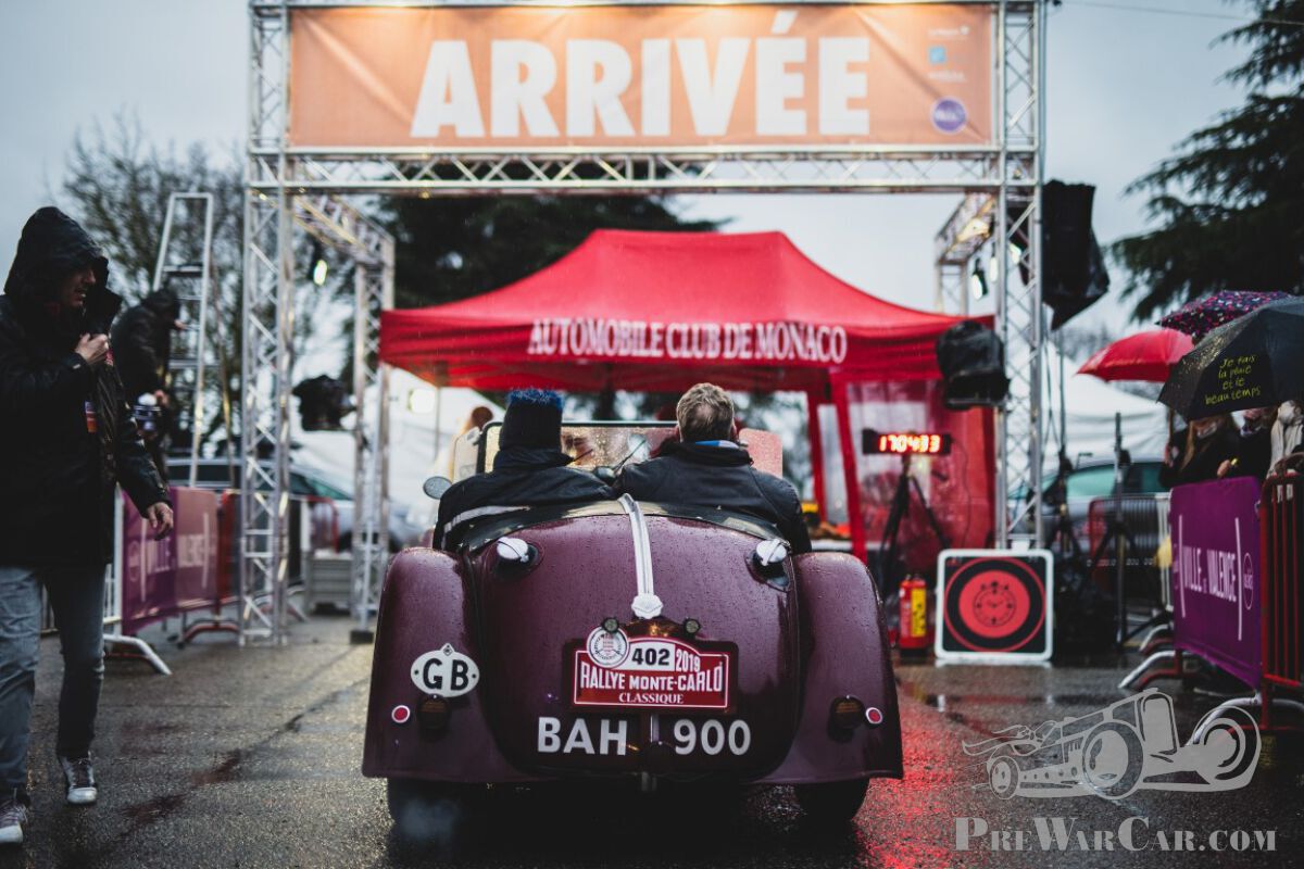 The Blue Diamond Riley Services team in the 2019 Rallye Monte-Carlo ...