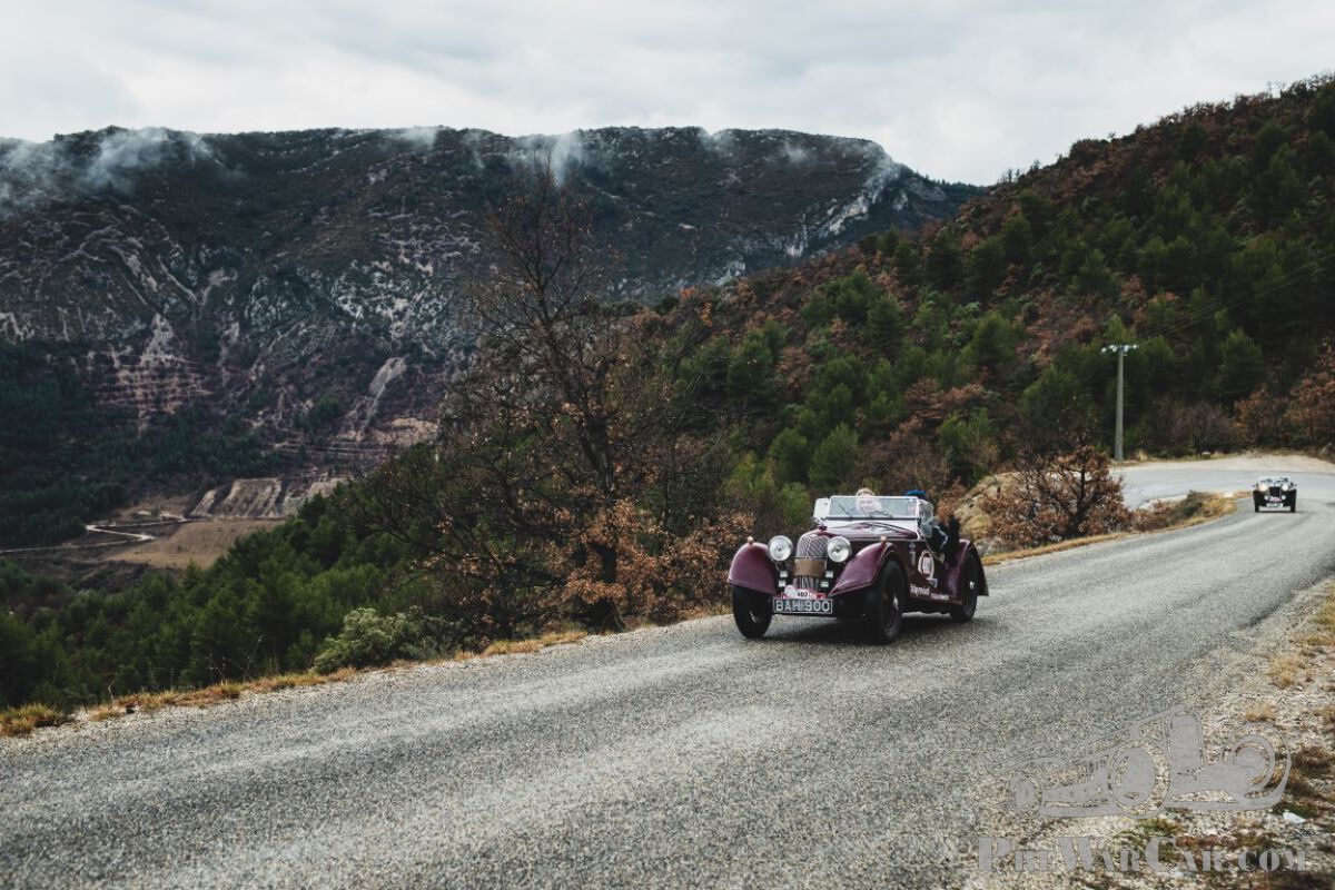 The Blue Diamond Riley Services team in the 2019 Rallye Monte-Carlo ...
