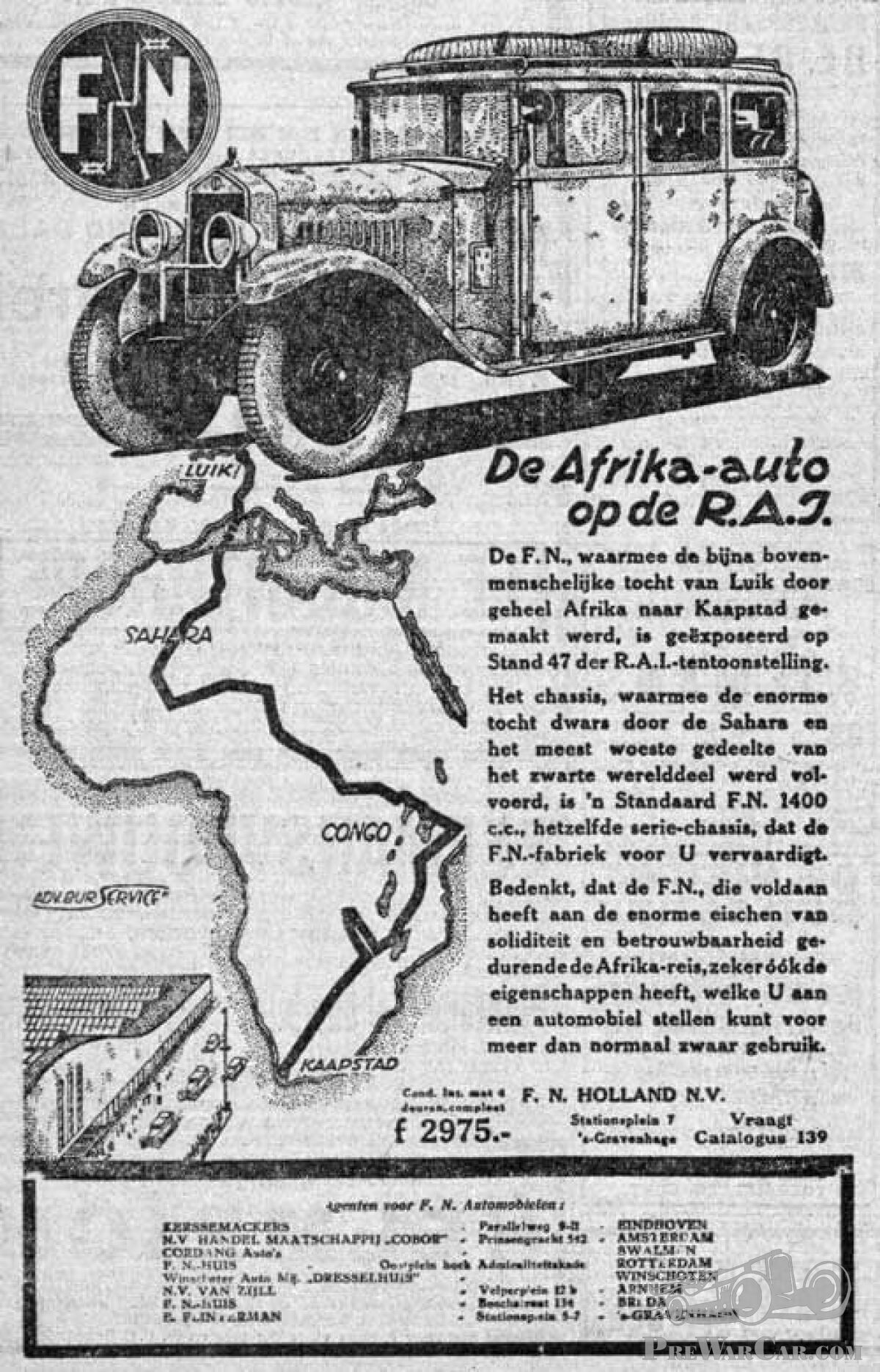 Le Raid au Cap: FN and the first Belgians to cross Africa by car ...