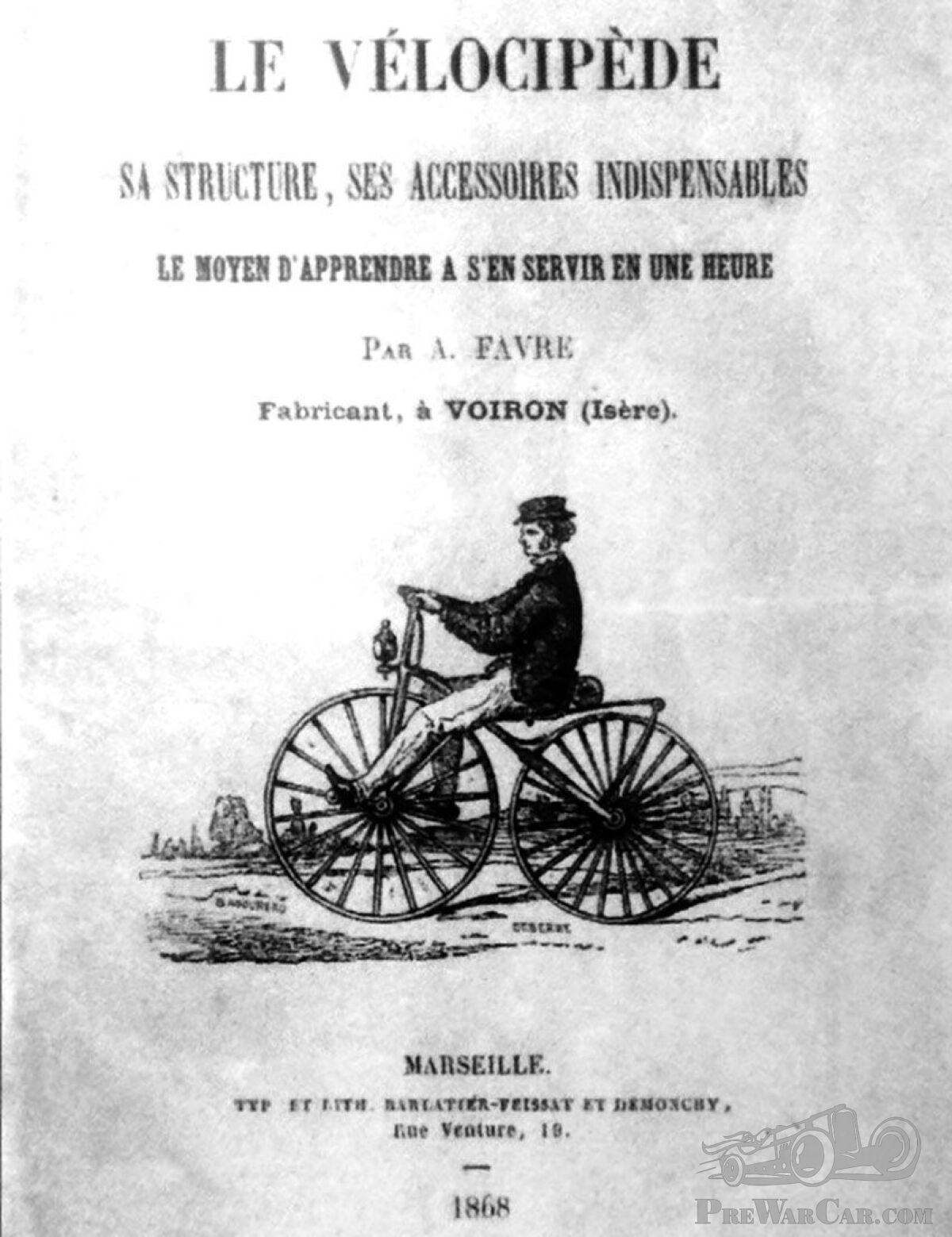 Bicycles A. Favre Velocipede Verenigd Koningkrijk 1800 - 1900 1861 ...