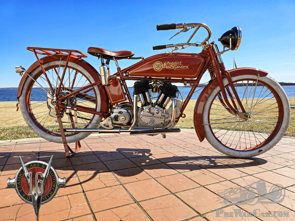 Motorfiets Reading-Standard Model T-E 12 HP Twin 1917 te koop - PreWarCar