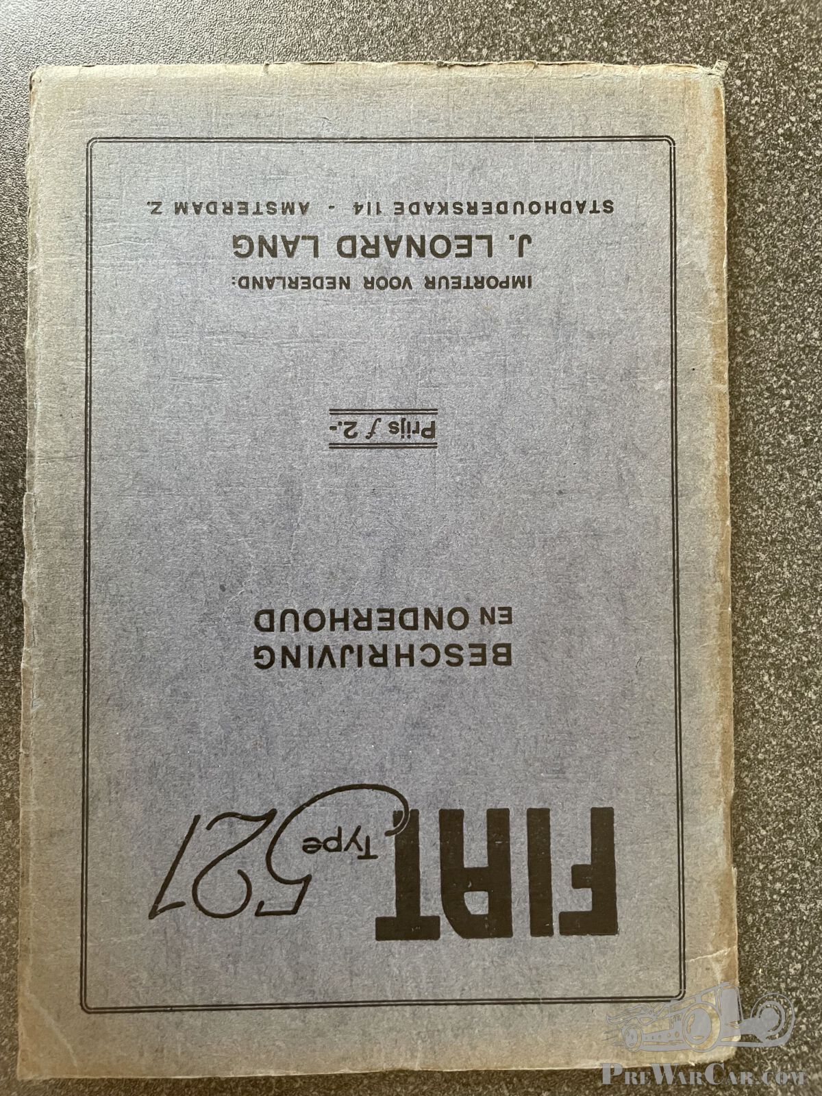 Part Fiat Documentation/ Books Fiat for sale - PreWarCar
