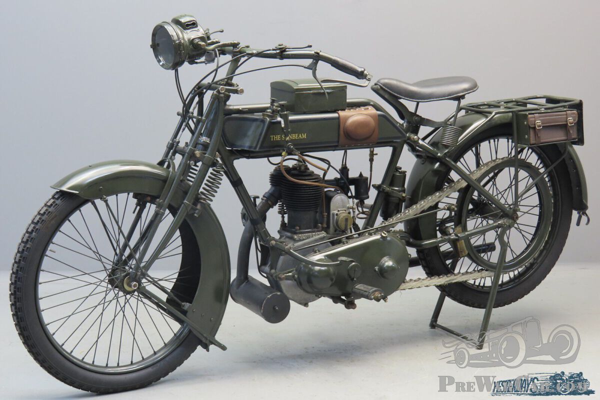 Motorbike Sunbeam 4hp French Military Model 1918 for sale - PreWarCar