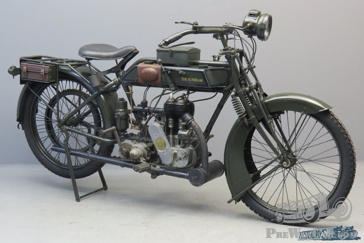 Motorbike Sunbeam 4hp French Military Model 1918 for sale - PreWarCar
